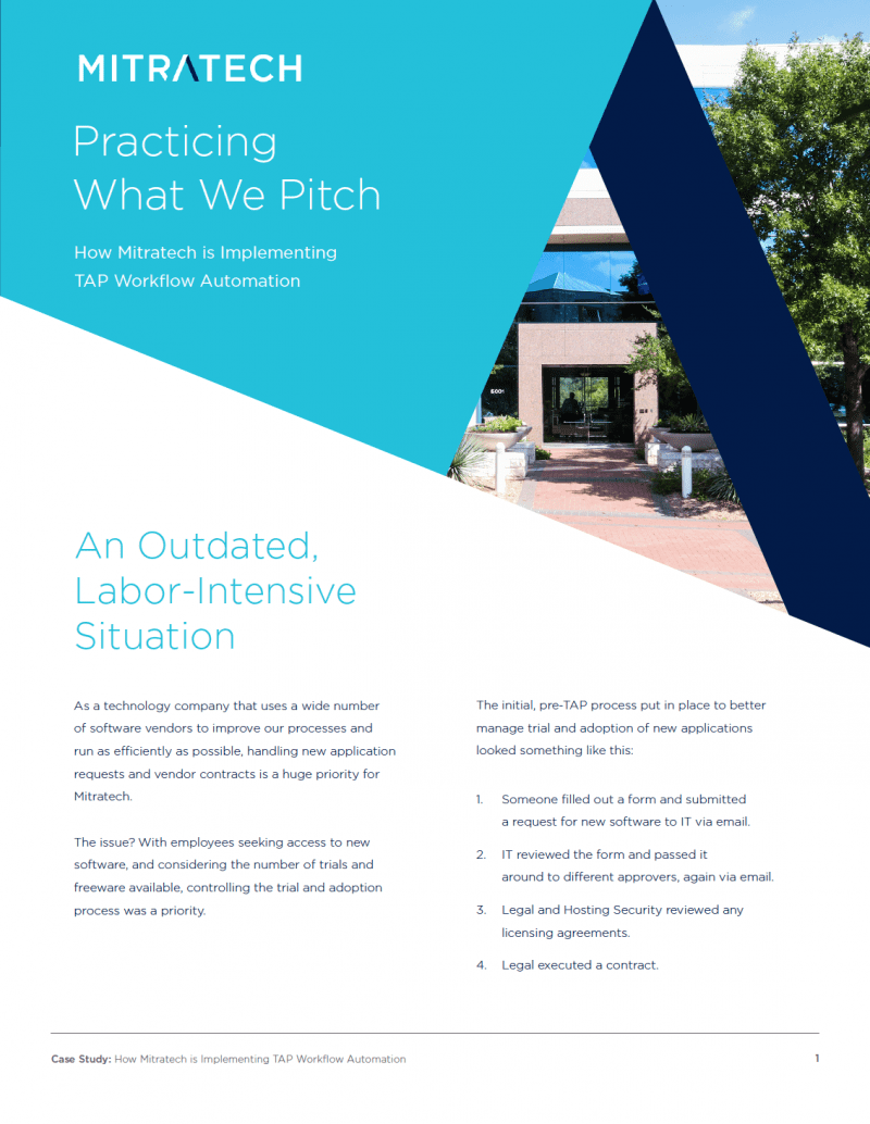 How Mitratech Implements Tap Workflow Automation Mitratech