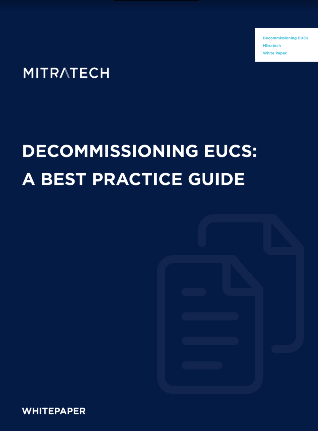 Decommissioning EUCs: A Best Practice Guide | Mitratech