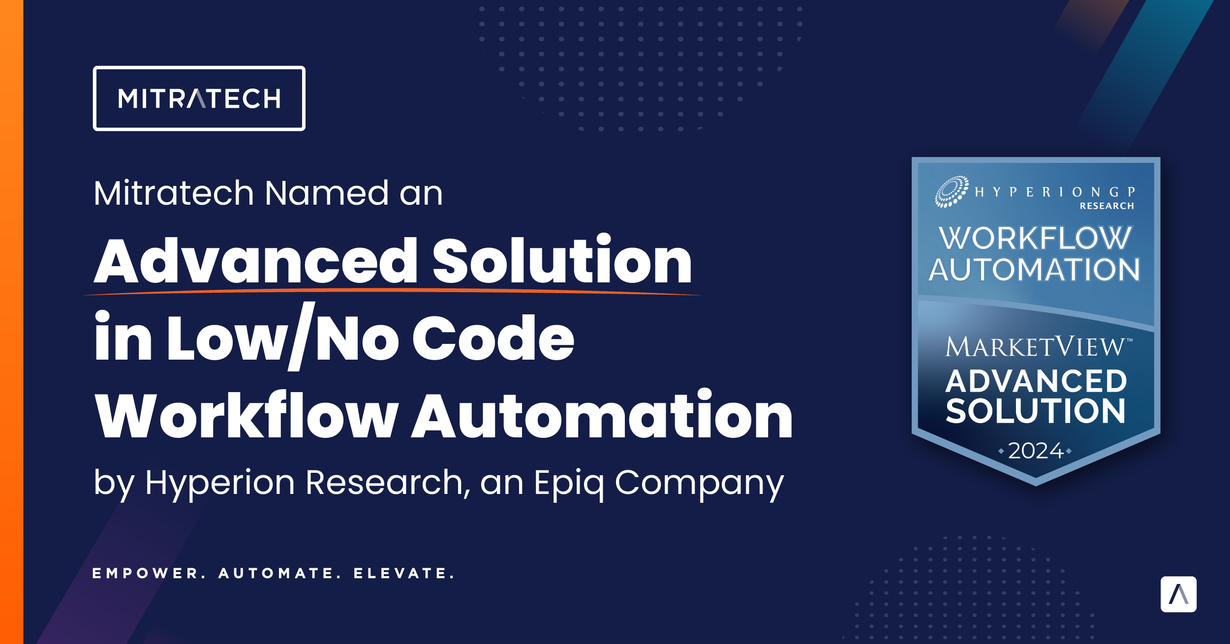Hyperion Names Mitratech Advanced Low/No Code Workflow