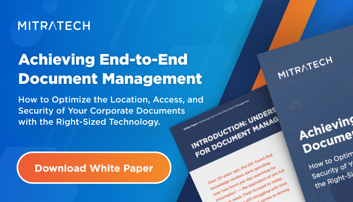 Achieving End-to-End Document Management | Download White Paper