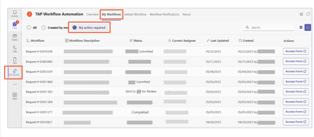 Workflow Where You Work with TAP Microsoft Teams App | Mitratech